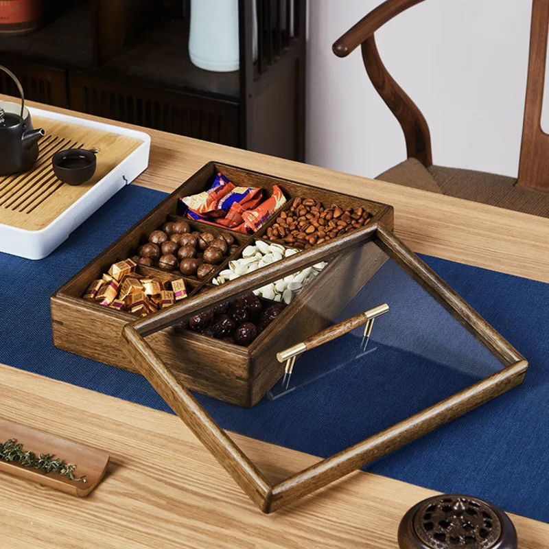 Traditional-High-End-Fruit-Container-Creative-Light-Luxury-Wooden-Snack ...