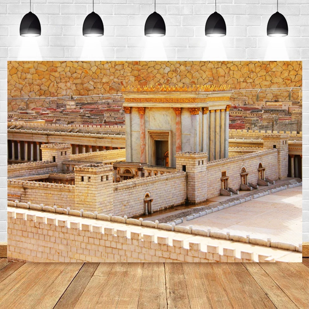 Jerusalem Cityscape Photography Backdrop Bethlehem Sunset Dome of The ...
