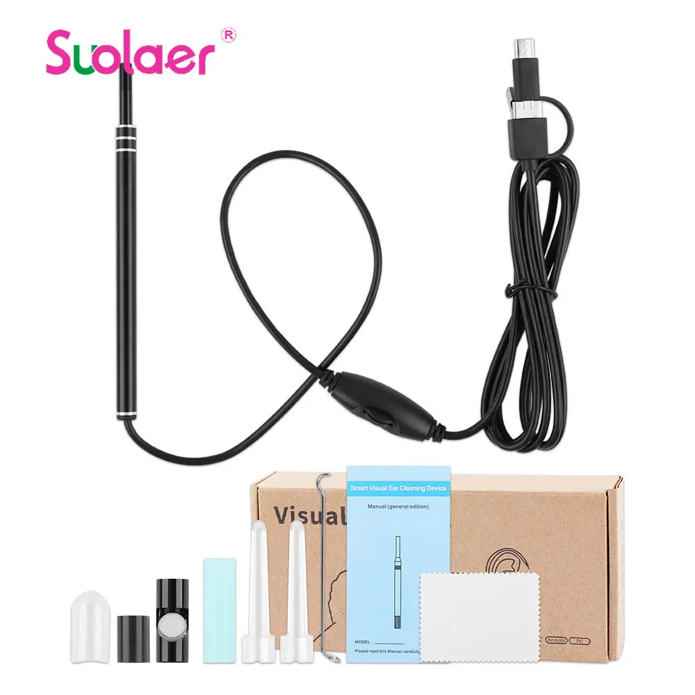 Ear Endoscope 3 In 1 Ear Cleaning Tool Hd Visual Ear Spoon ...