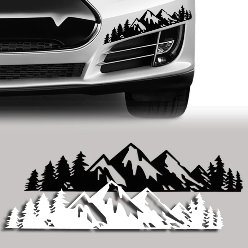 Car-Exterior-Stickers-Forest-Snow-Mountain-Styling-Personalized-Decals ...