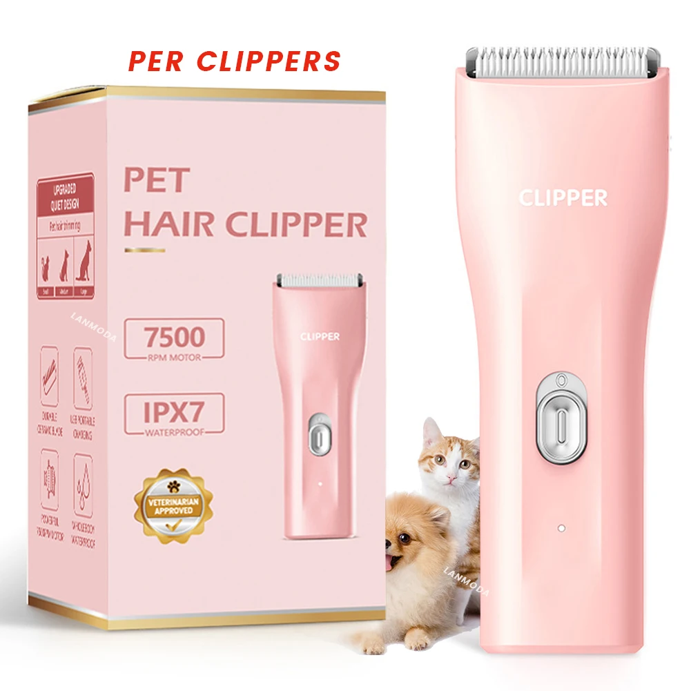 Small Dog Hair Clipper Electric Grooming Trimmer for Pets USB ...