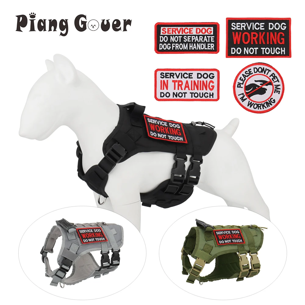 Tactical Dog Harness Military Training Vest Pet Harness for Medium ...