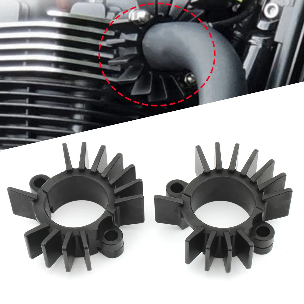 Retro Motorcycle exhaust head heat sink Cooling fin For Triumph ...
