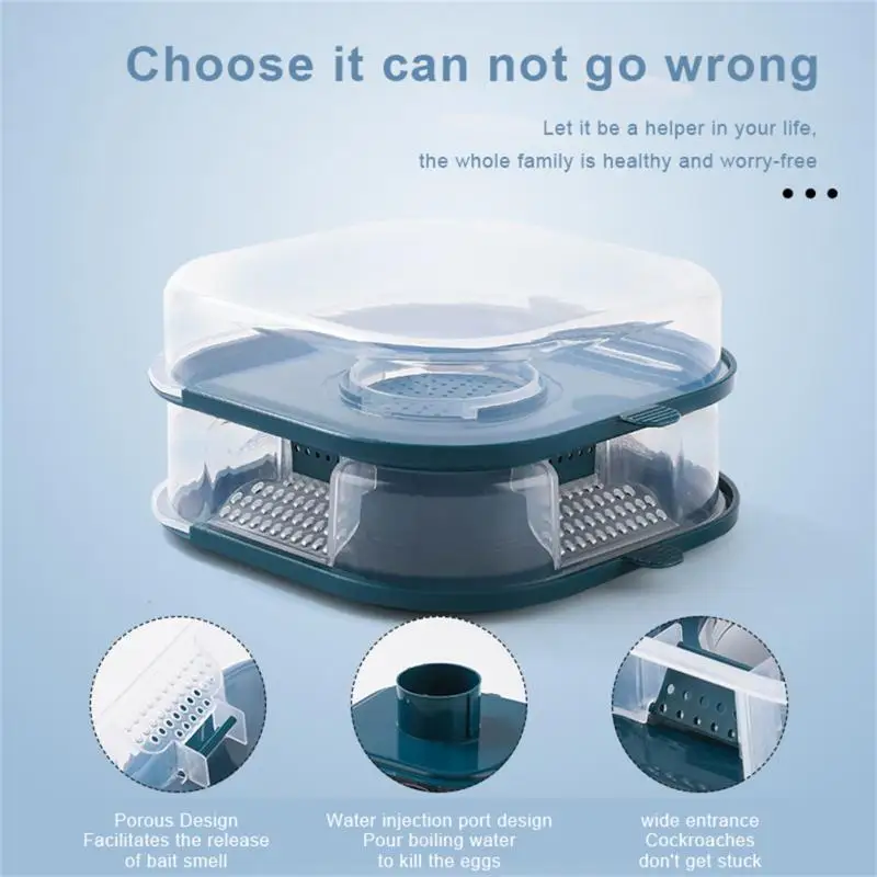 Reusable-Bugs-Trap-Box-Cockroach-Trap-Catching-Roaches-Tool-Drop-proof ...