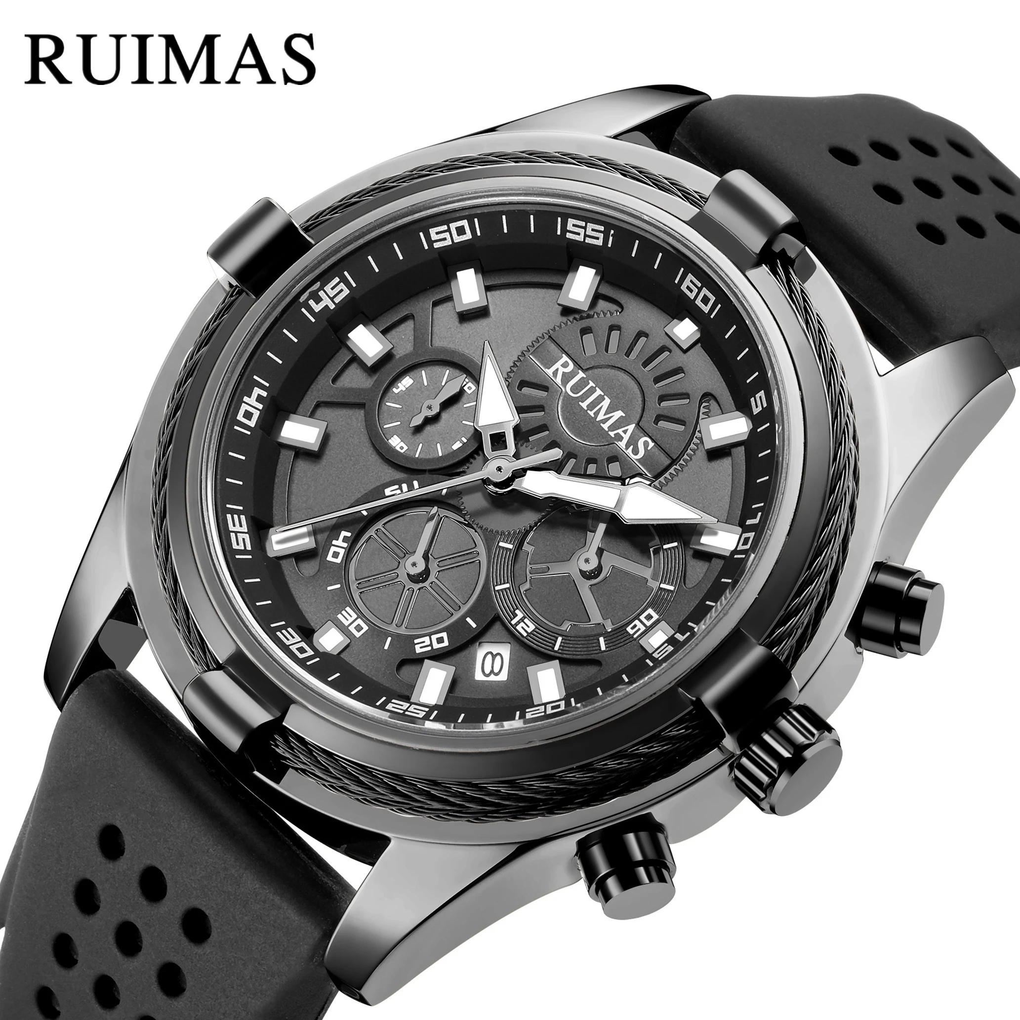 RUIMAS Fashion Men Watches Sport Quartz Watch for Man Luminous Luxury ...