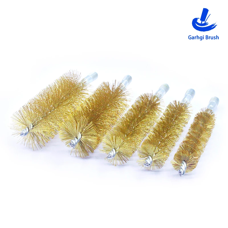 Twisted-in Wire Copper Wire Brushes for Cleaning Inside Tubes Cylinders ...