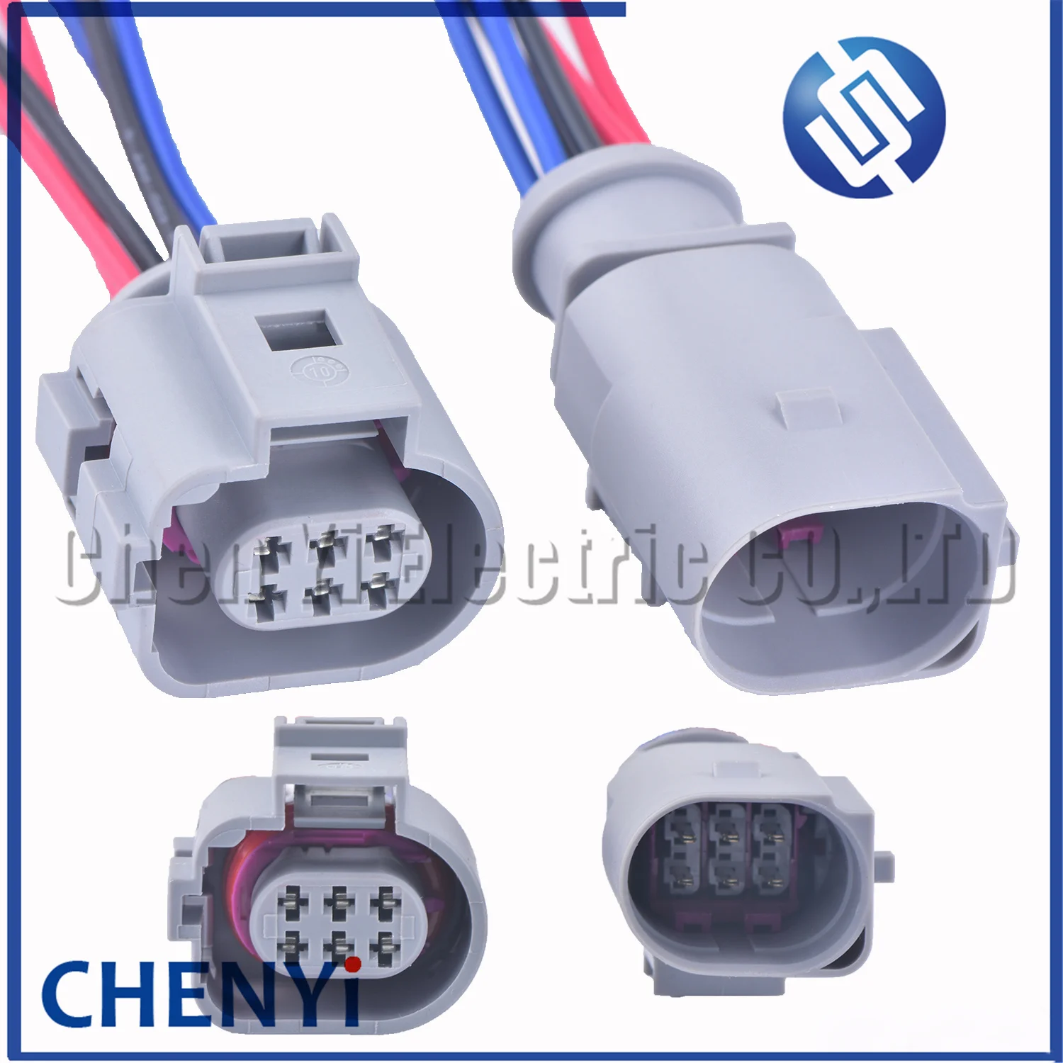 6 Pin EGR Valve Connector Plug With 15cm 18AWG Cable Wire Harness 1J0 ...