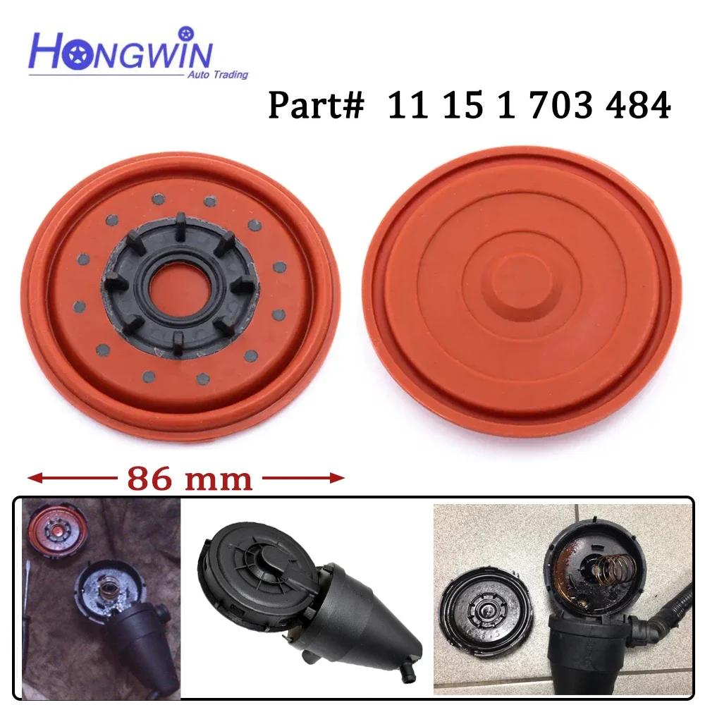 1/3/5PCS 11151703484 Crankcase Ventilation Valve Membrane For BMW E39 ...