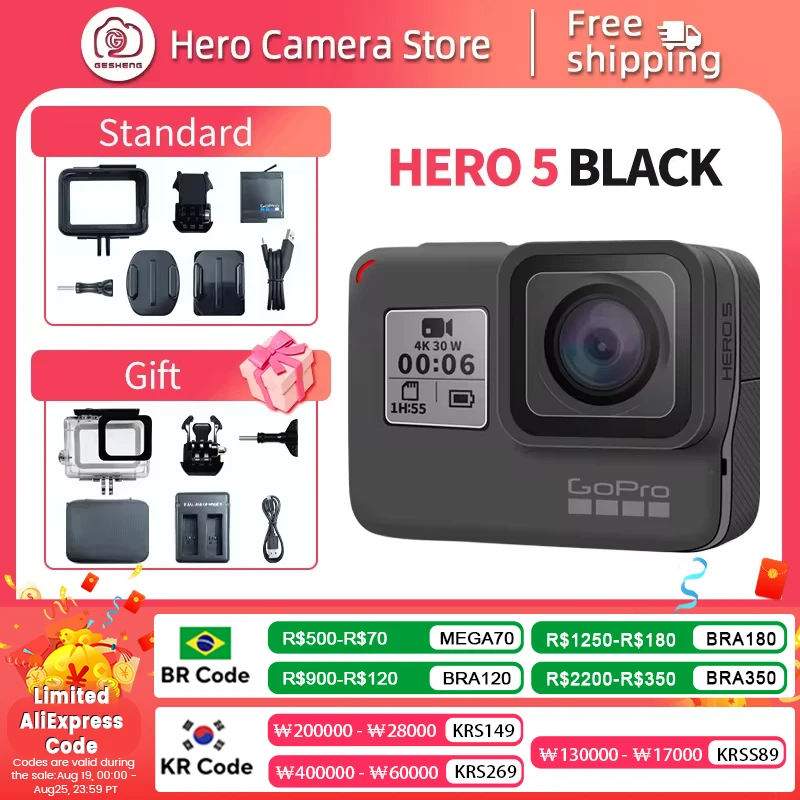 GoPro-Cam-ra-d-action-HERO5-Black-4K-30-Fram-Ultra-HD-12MP-Anti ...