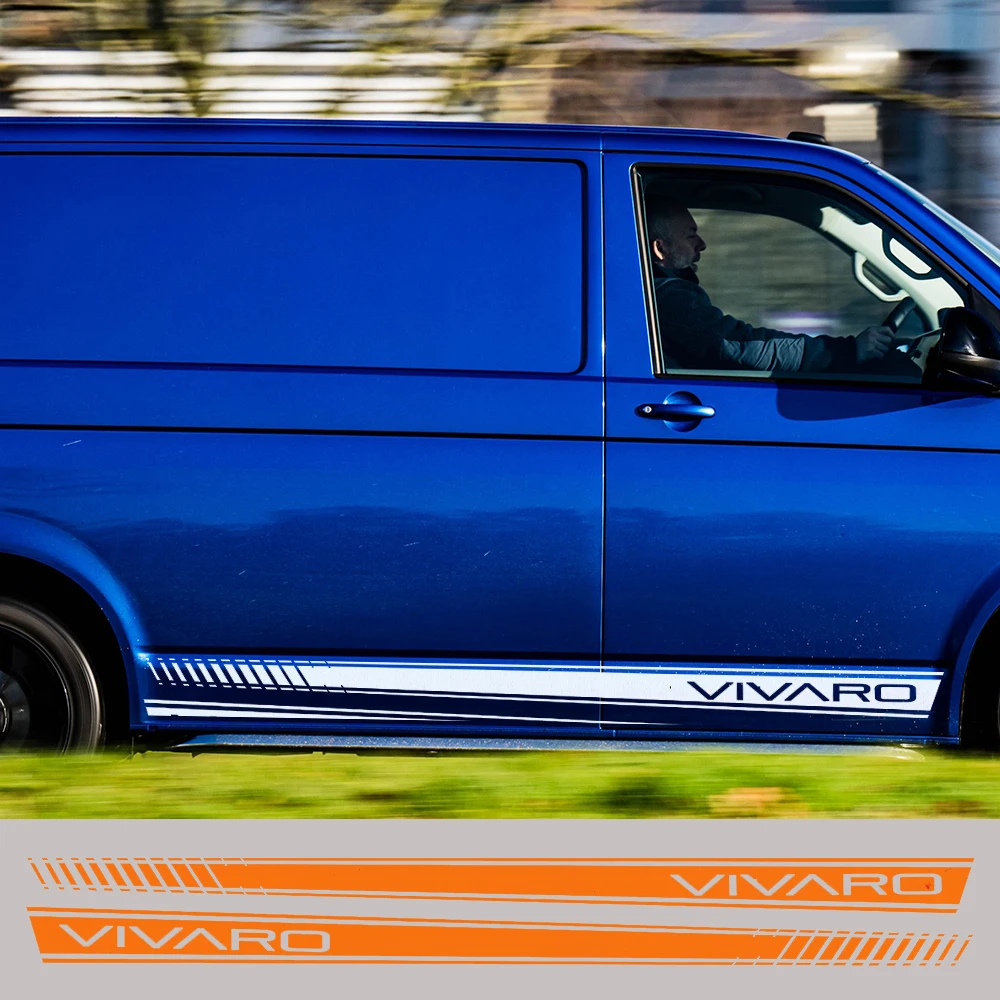 2pcs-For-VAUXHALL-VIVARO-Camper-Side-Stripes-Decals-Stickers-Van ...