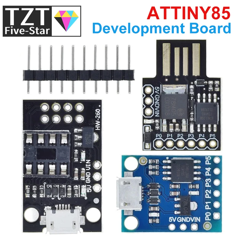 Tzt Tiny85 Attiny85 Digispark Kickstarter Micro Development Board Attiny85 Module For Arduino