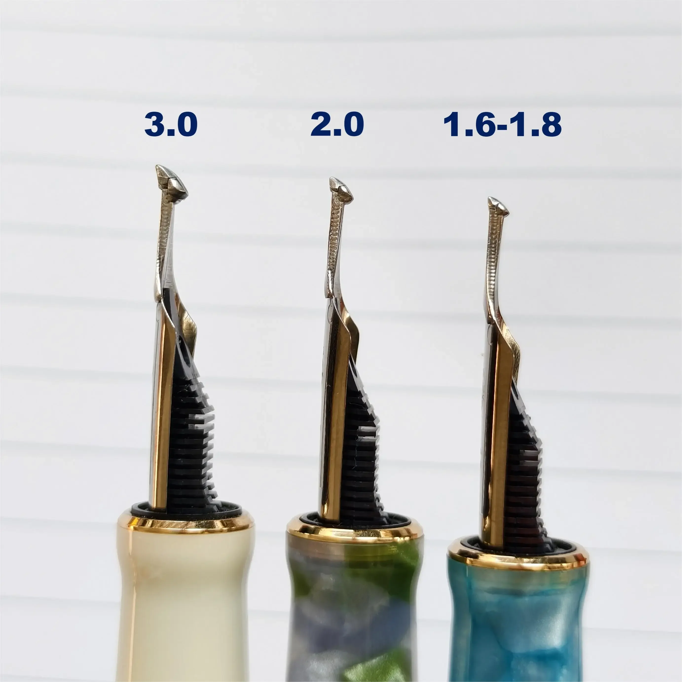 Smooth Rounded Polished Thick Fountain Pen School Practice Tip 1.6MM 2 ...