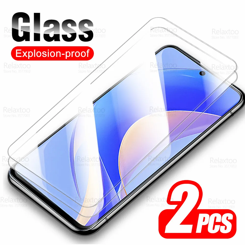2Pcs Protective Glass For Huawei Nova Y90 Tempered Glass Hauwei Huawey NovaY90 Y 90 90Y 6.7 ...