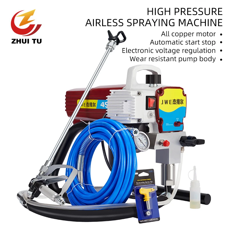 3.2L 2300w High Pressure Intelligent Wall Airless Sprayer 110v 220v 458 Airless Spraying Machine ...