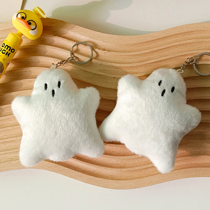 Creative-Halloween-Ghost-Key-Chain-Cute-Soft-Plush-Doll-Keyring-Bag-Car ...