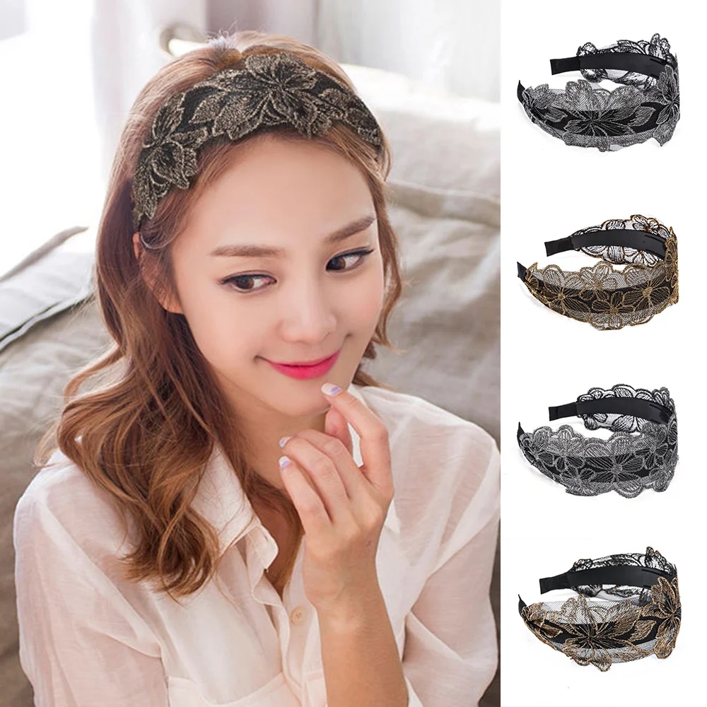 Diadema-ancha-bordada-de-seda-dorada-para-mujer-accesorios-para-el ...