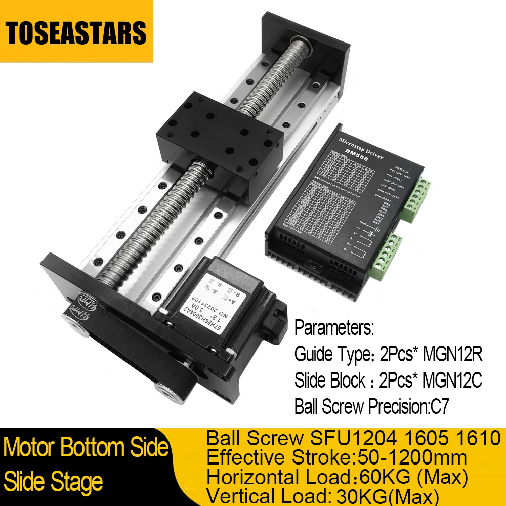 Linear-Guide-Rail-Slide-Stage-Double-Linear-Rail-XYZ-Axis-100-1200mm ...