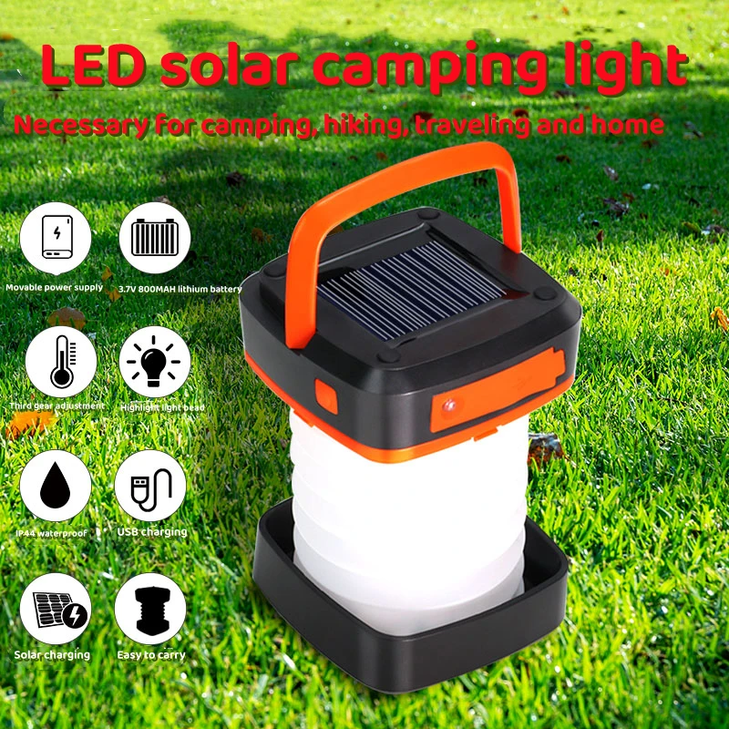 Outdoor-Camping-Lantern-Rechargeable-Hiking-Solar-Lantern-Portable-LED ...