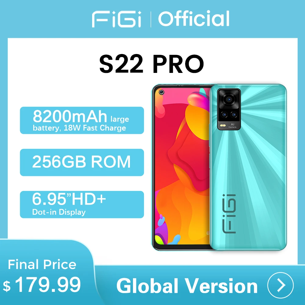 [pre-sale] Figi S22 Pro Cell Phones 256gb 4g Smartphone Android Mobile ...