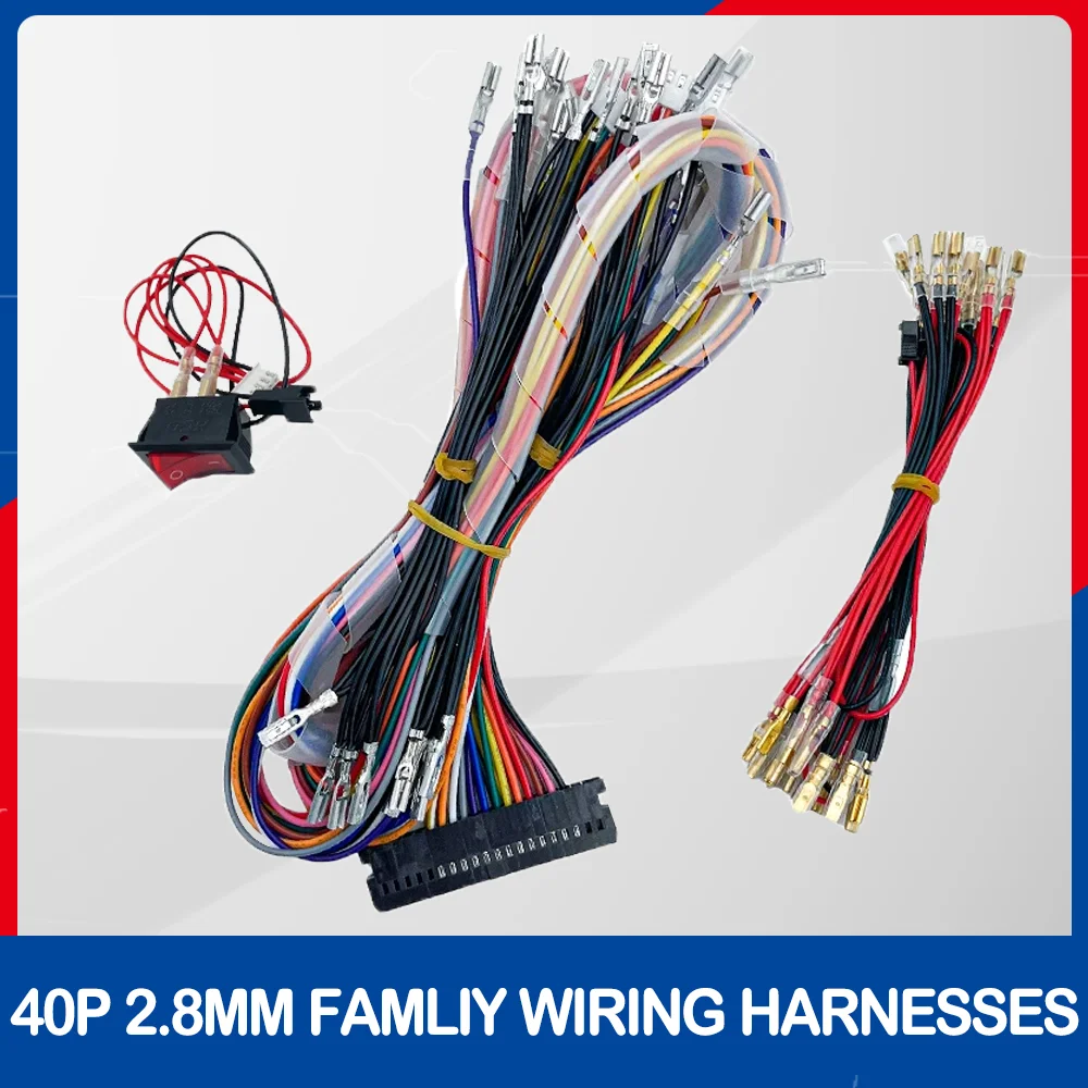 Jamma-40-pin-Arcade-cable-length-wire-harness-Joystick-button-connector ...