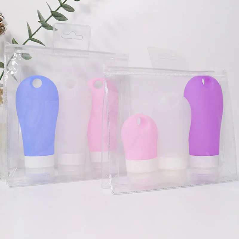 Botella de silicona para viaje, contenedor pequeño de muestra con agujero, 38ml, 60ml, 90ml, 1 ...