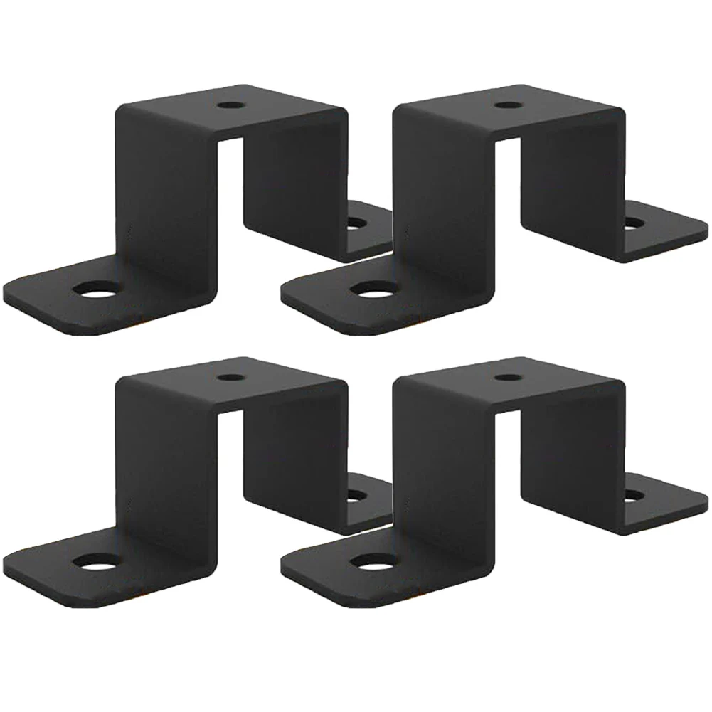 2/4PCS U Shaped Bracket Carbon Steel Corrosion-Resistant Fence Post ...