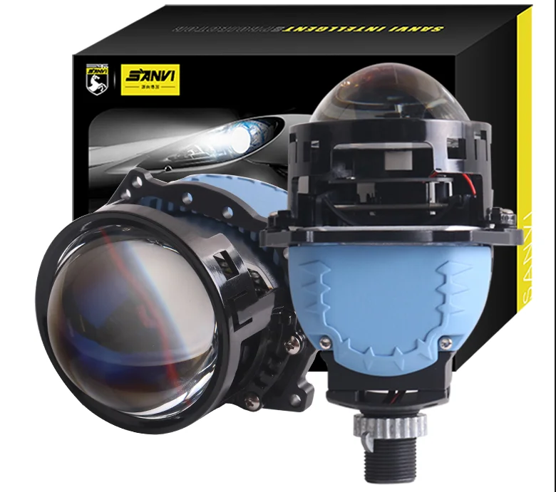 Sanvi-S9-Pro-Car-Bi-LED-Projector-Len-Headlight-3-12V-5500K-130W-Three ...