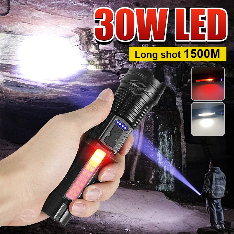 High-Power-Multifunctionled-Military-Tactical-Flashlight-Portable ...