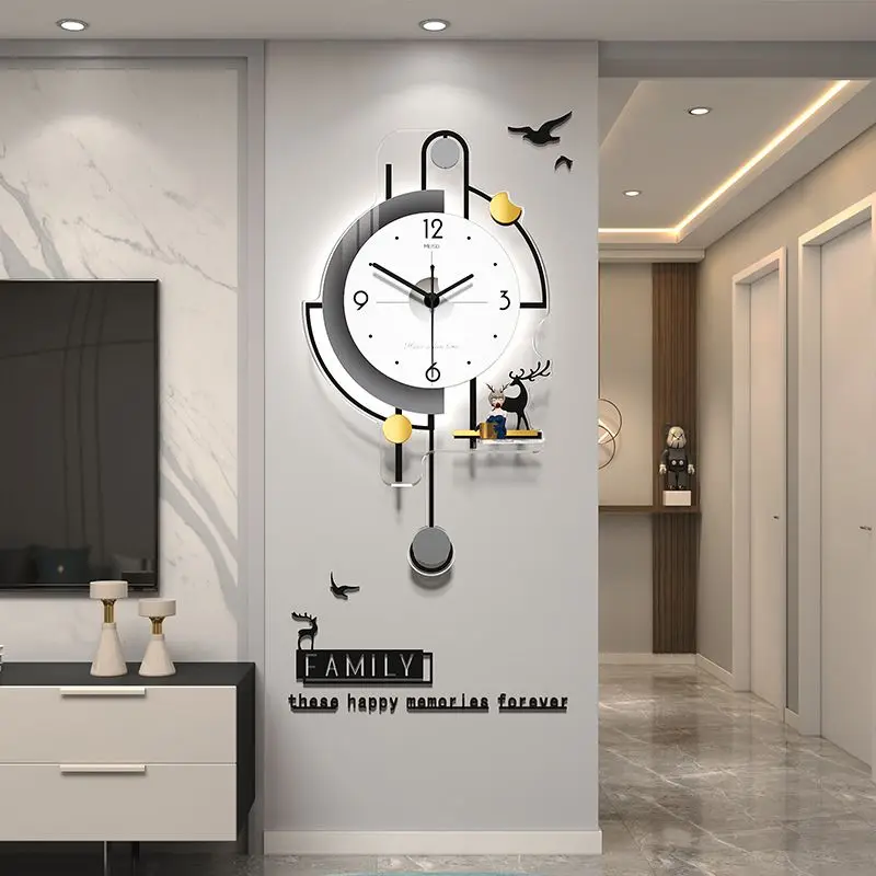 Silent-Wall-Clock-Living-Room-Atmosphere-New-Clock-Restaurant-Home ...
