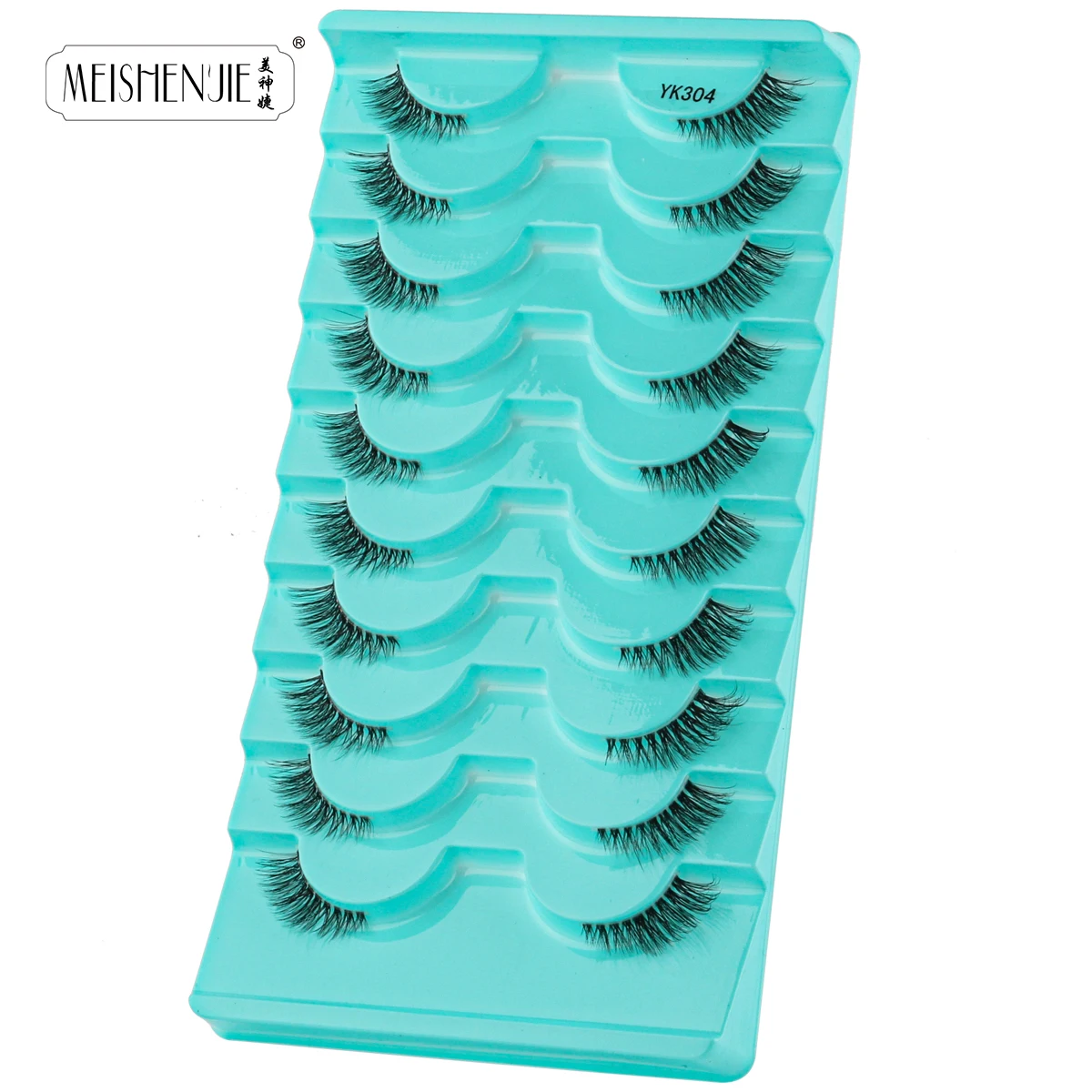 Half Lashes 5/10 Pairs 3D Mink False Eyelashes Cat Lashes Natural Long ...