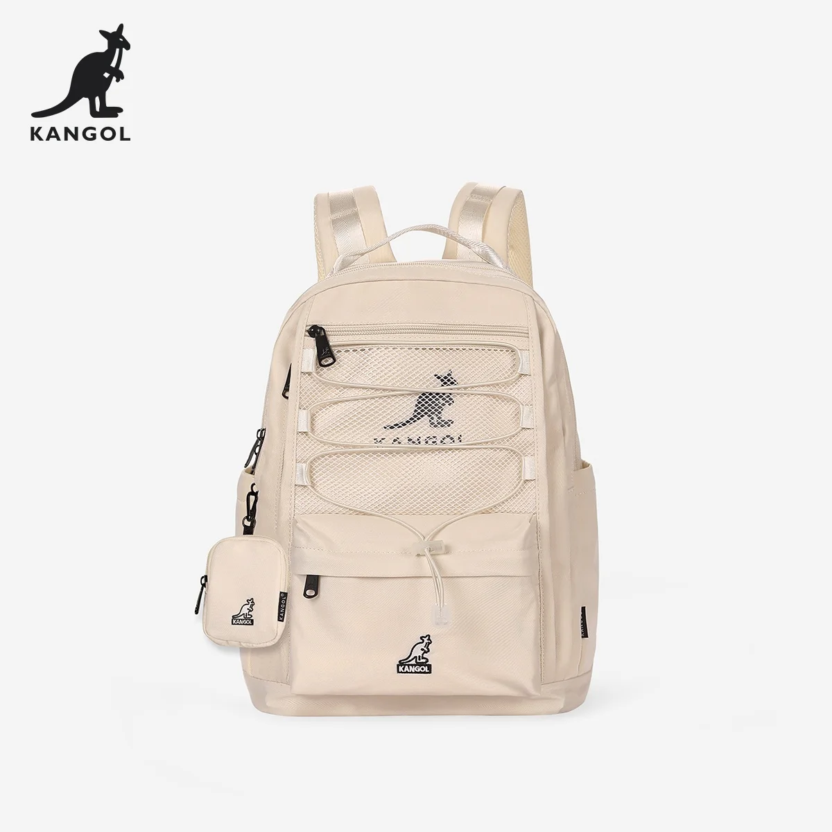 Kangol Medium Backpack Women College Student Simple And Versatile ...