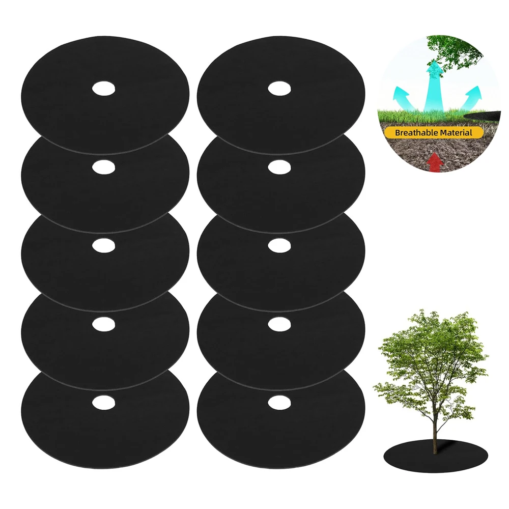 Non-Woven-Tree-Ring-Round-Base-Weed-Barrier-Fabric-Cover-Palha-reutiliz ...