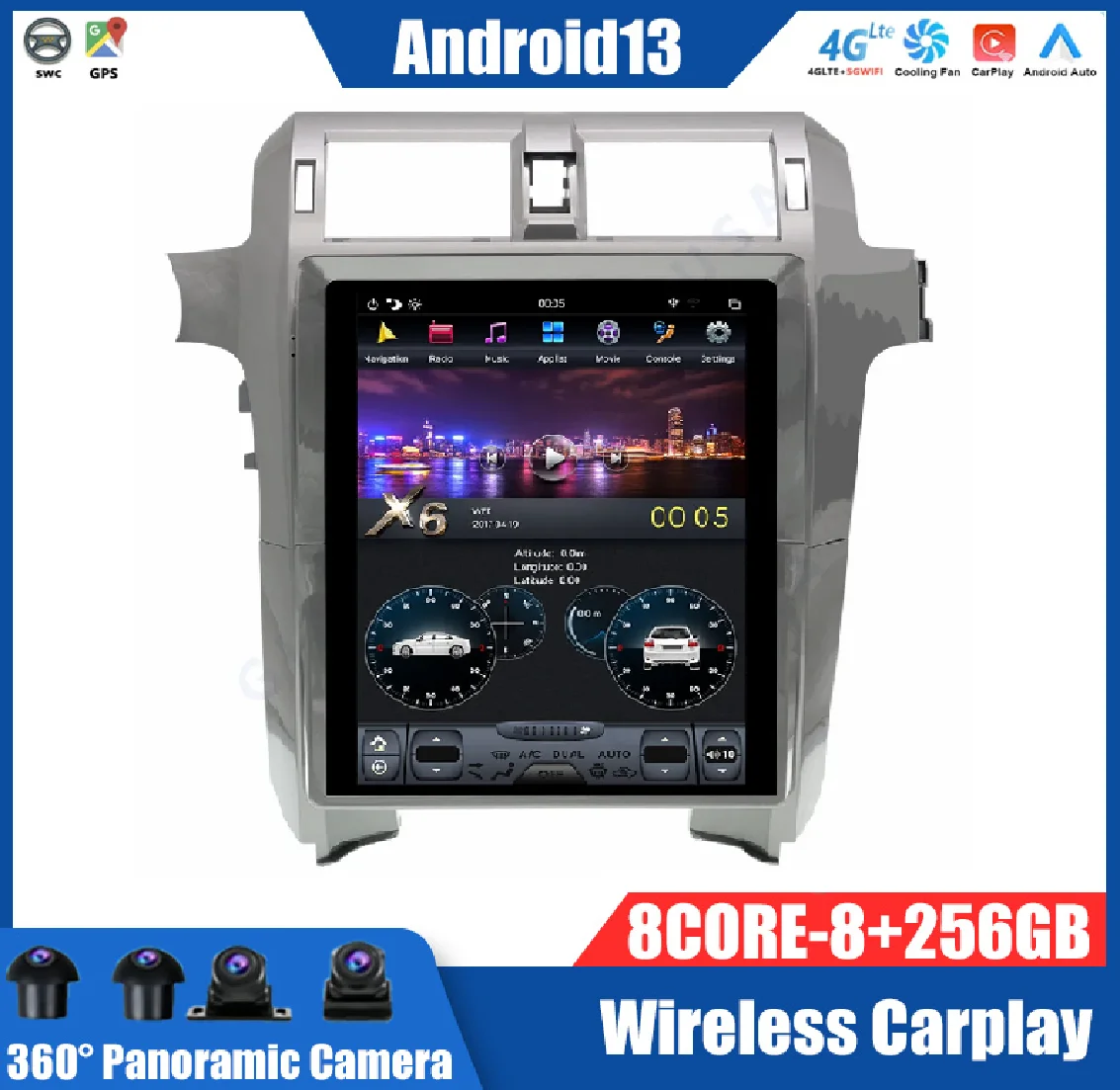 Tesla-Screen-Style-Qualcomm-Android-13-Car-Multimedia-player-For-Lexus ...