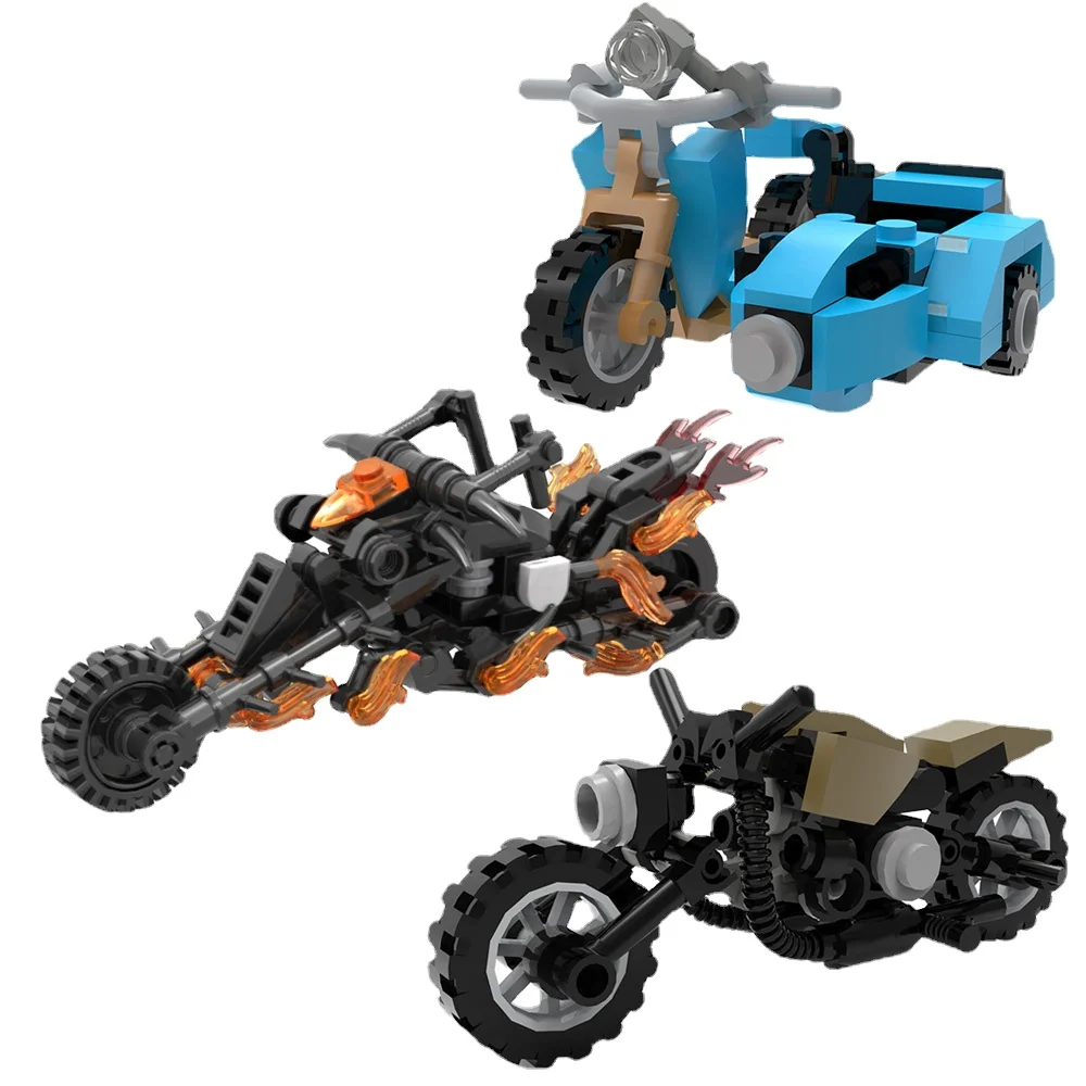 MOC-Ghost-Riders-Motorcycle-importer-Night-Set-Magic-Sidecars-mesurost ...