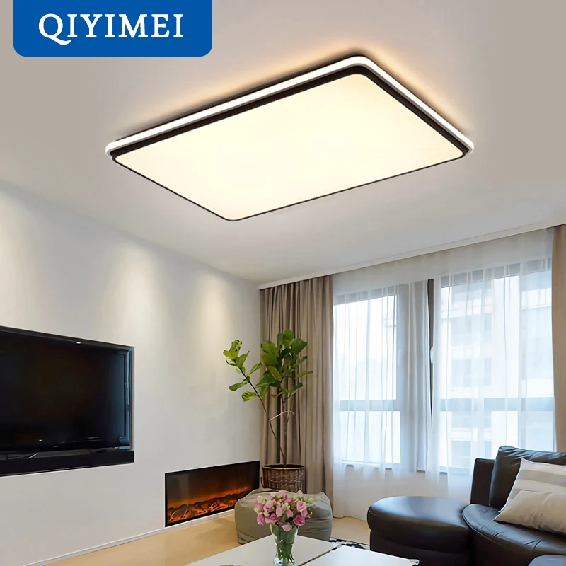New-Modern-LED-Ceiling-Lamps-For-Living-Room-Remote-Control-Dimming-For ...