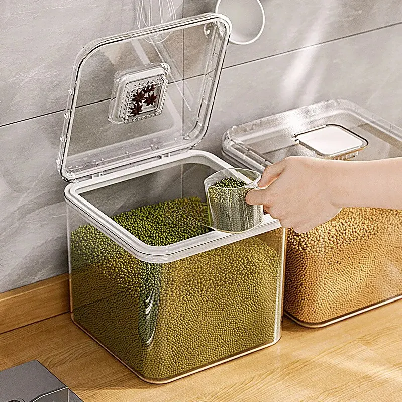 10L-Large-Rice-Storage-Box-Sealed-Moisture-Proof-Home-Use-Anti-mosquito ...