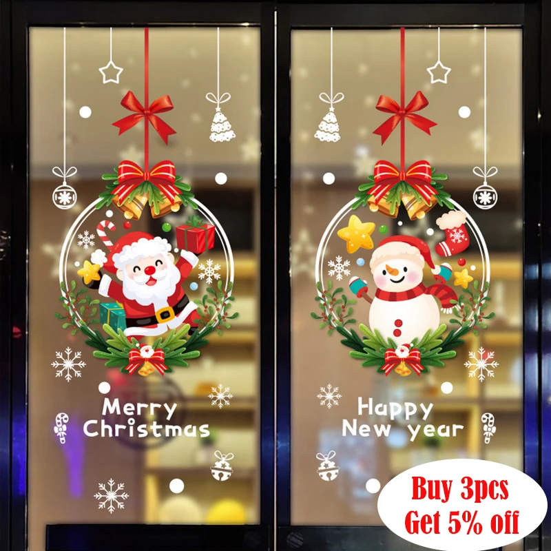 Christmas-Glass-Window-Stickers-Shop-Home-Room-Decor-New-Year-Xmas ...