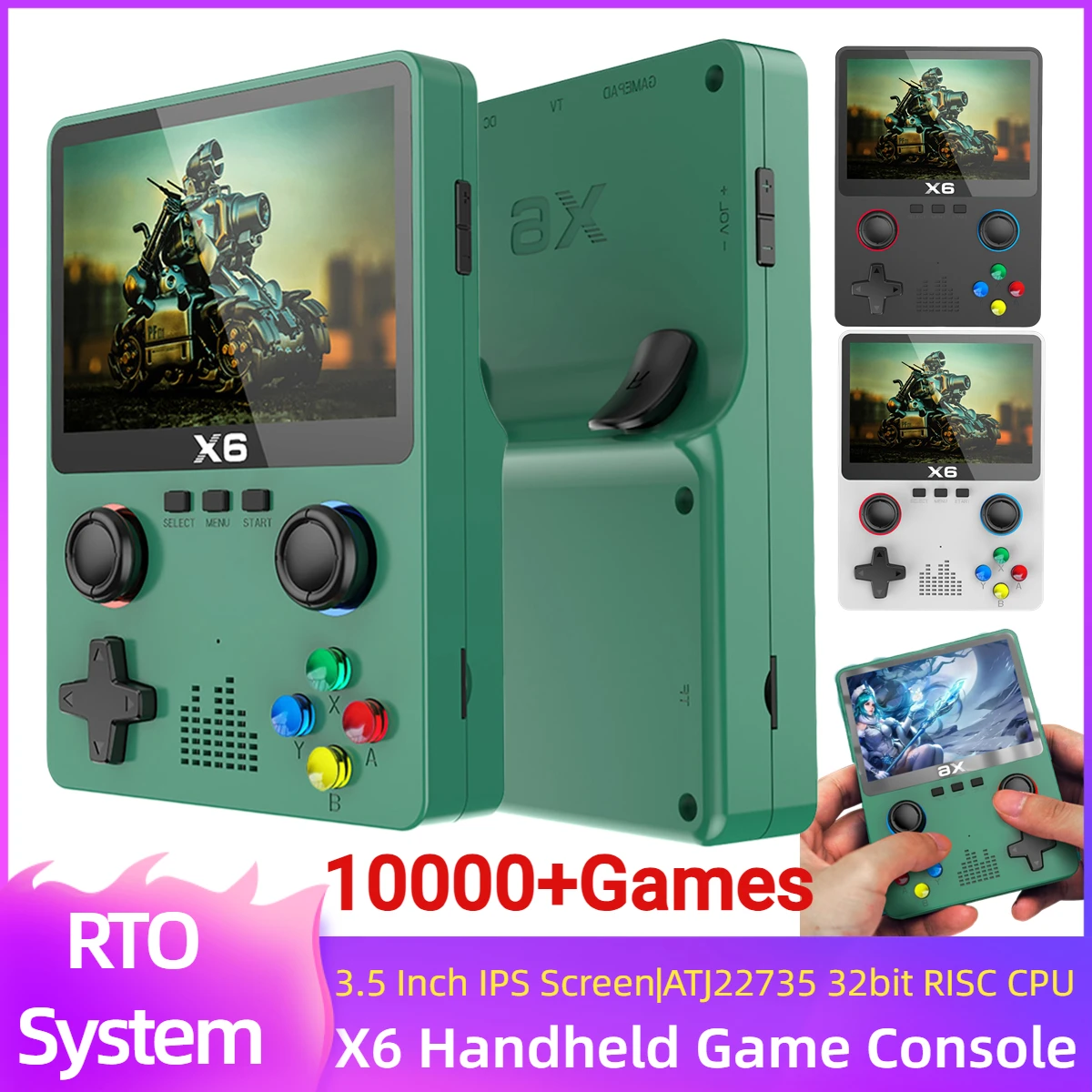 X6-Handheld-Game-Console-Jogador-de-Jogo-Retro-3D-Joystick-Embutido ...