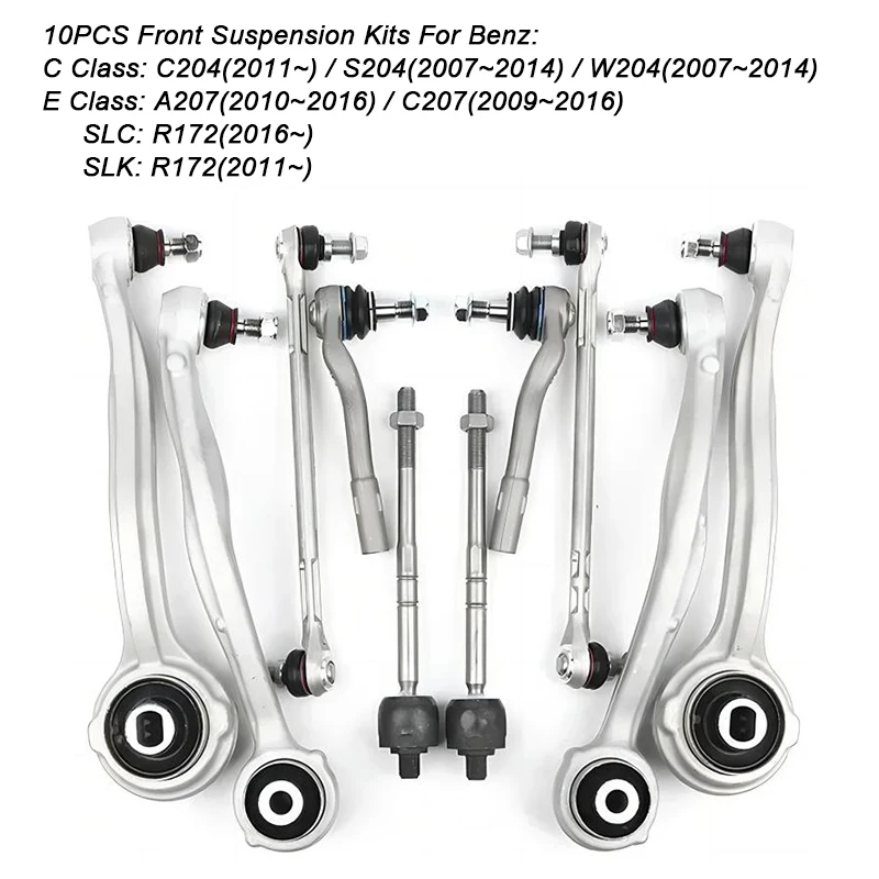 10PCS-Front-suspension-Control-Arm-For-Mercedes-Benz-C-Class-C204-W204 ...