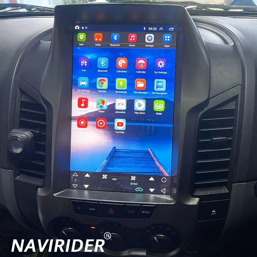 256GB-ROM-Tesla-Style-Android-13-Screen-For-Ford-Ranger-2012-2019-Car ...