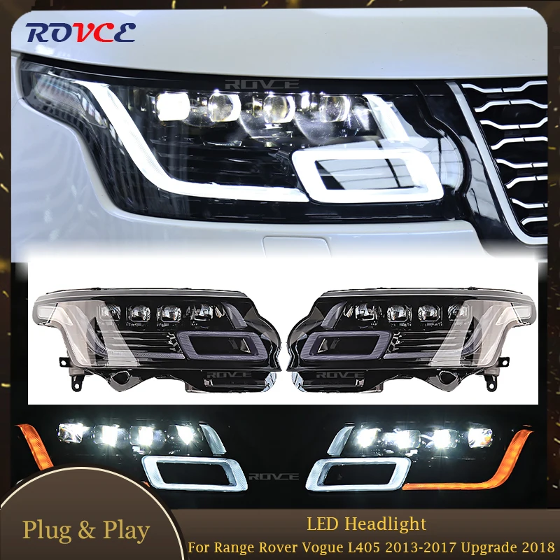 Car-4-Lens-LED-Headlights-For-Land-Rover-Range-Rover-Vogue-L405-2013 ...