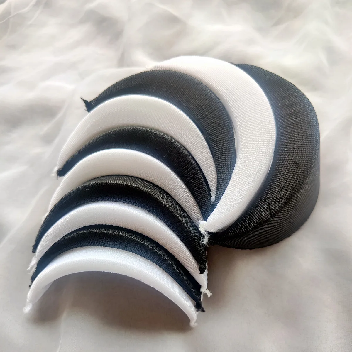 2pair-4pcs-White-Black-hard-sponge-wrapped-Shoulder-Pads-Shoulder ...