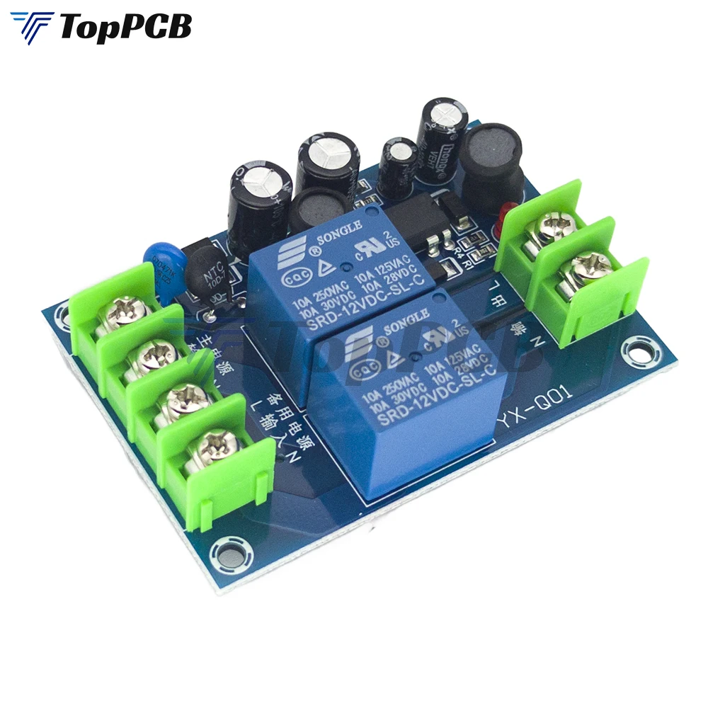 220V-10A-2-Channel-Automatic-Power-Switch-Module-Dual-Input-Power-off ...