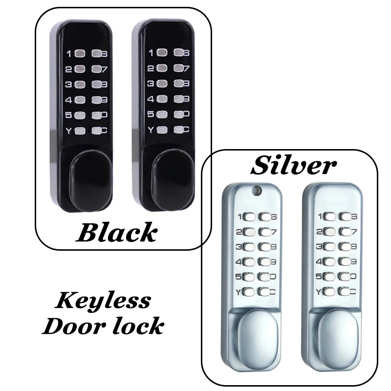 Double keypad Digital Lock keyless Code Password Waterproof Iron Garden ...