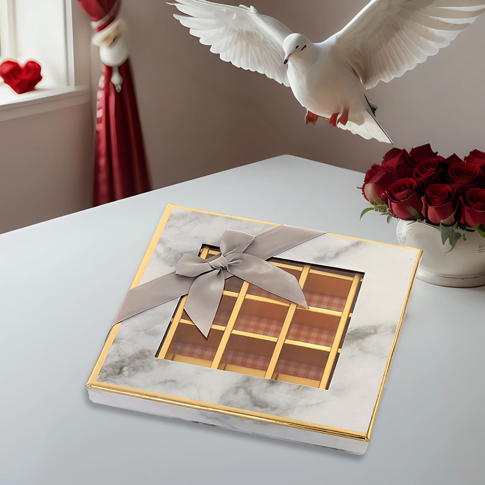 9-Grids-Biscuit-Boxes-Packaging-Lightweight-Chocolate-Display-Box ...