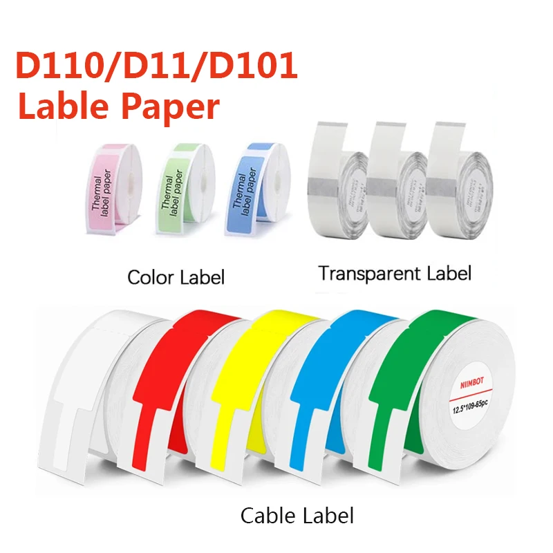 Niimbot-D110-D101-D11-Original-Thermal-Label-Printer-Paper-Roll ...
