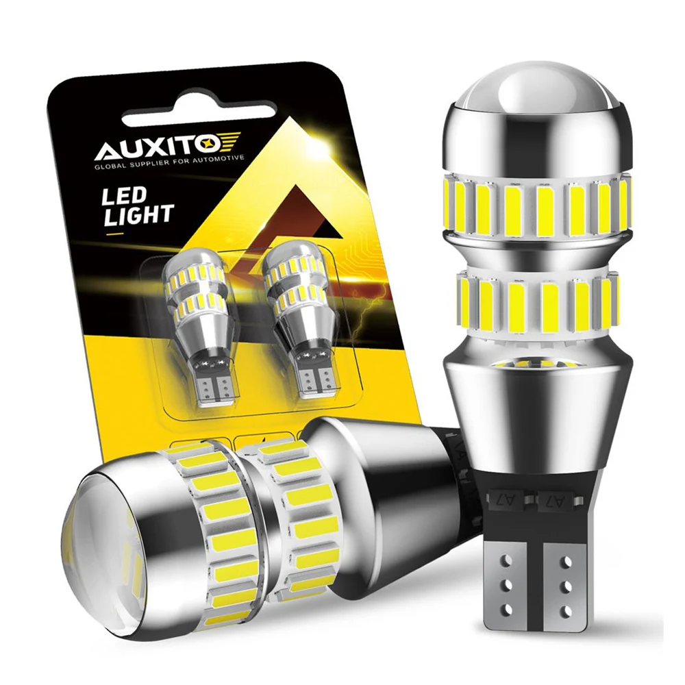 AUXITO 2Pcs T15 LED Bulb W16W LED Lamp Canbus No Error 4014 42-SMD 912 ...
