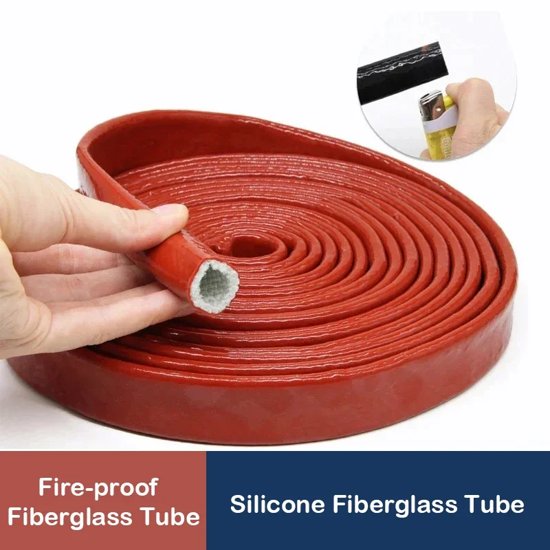 High-Temperature-Resistant-Fiberglass-Tube-Silicone-Resin-Coated-Glass ...