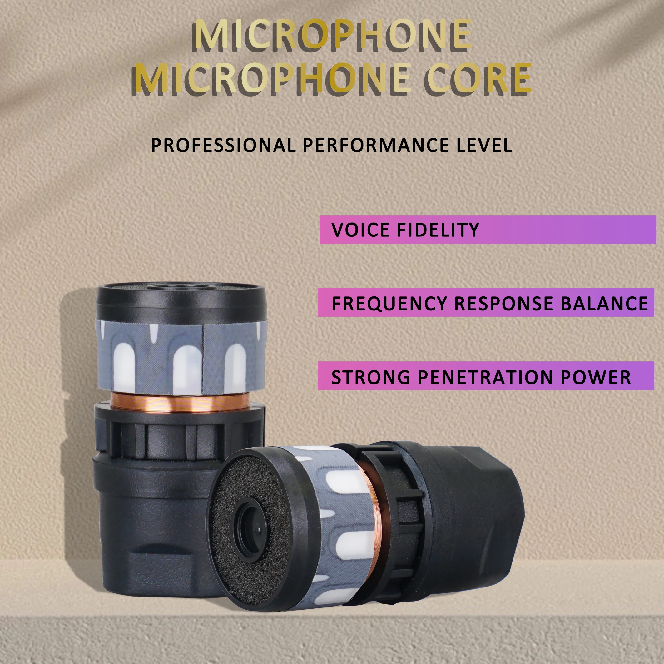 Dynamic Microphone Cartridge Good Quality Microphone Core Replacement ...