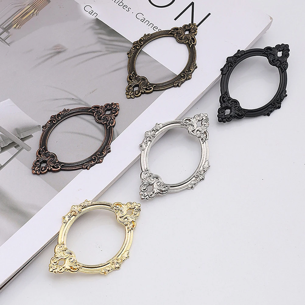 5Pcs-Set-Retro-Furniture-Cabinet-Drawer-Box-Cast-Metal-Tag-Label-Pull ...